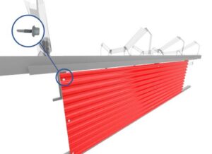 Return Belt Conveyor Side Guard | Metal Sheet | Capotex 2000